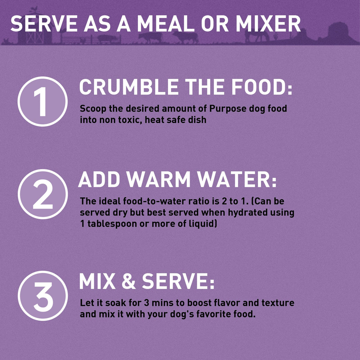 PURPOSE Freeze Dried Raw Dog Food - Rabbit & Veggie Freeze-Dried 14 oz