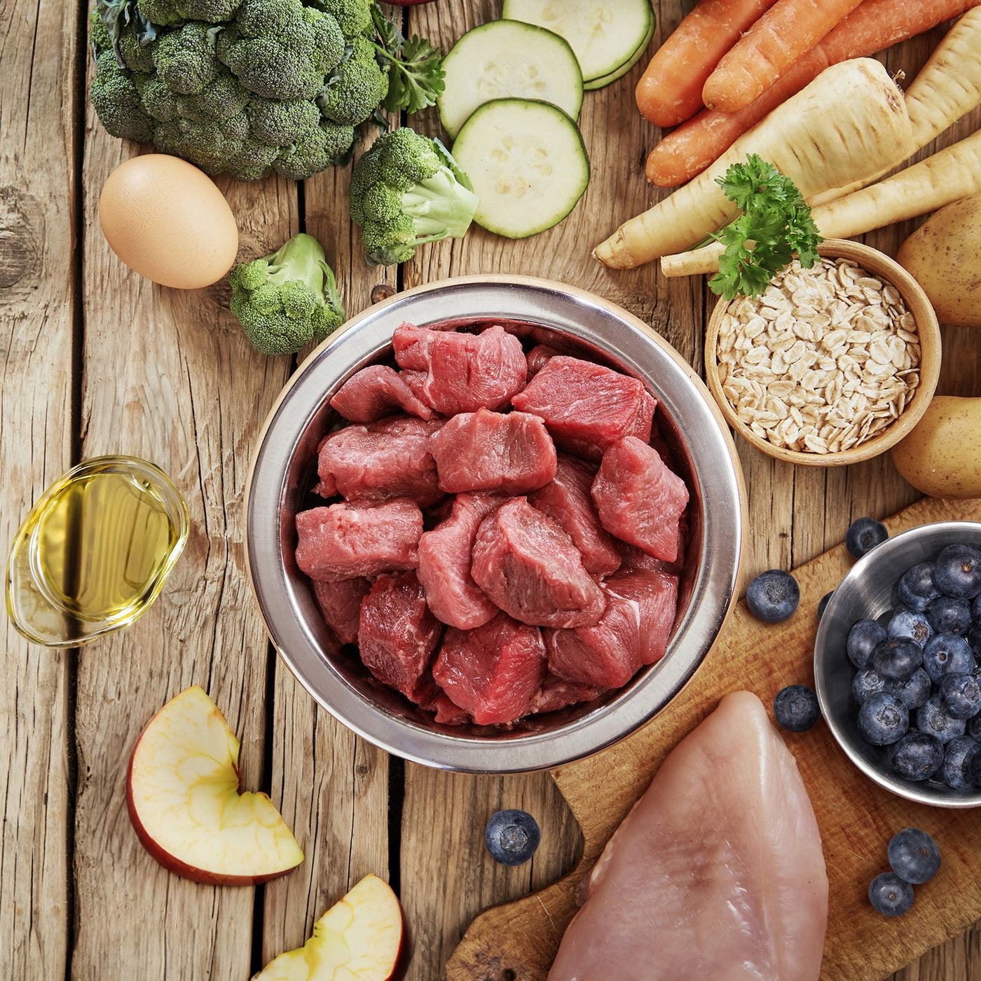 Rabbit & Veggie Freeze-Dried Raw Dog Food